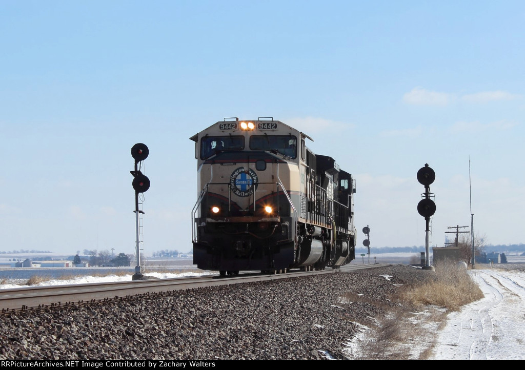 BNSF 9442 NS 8343